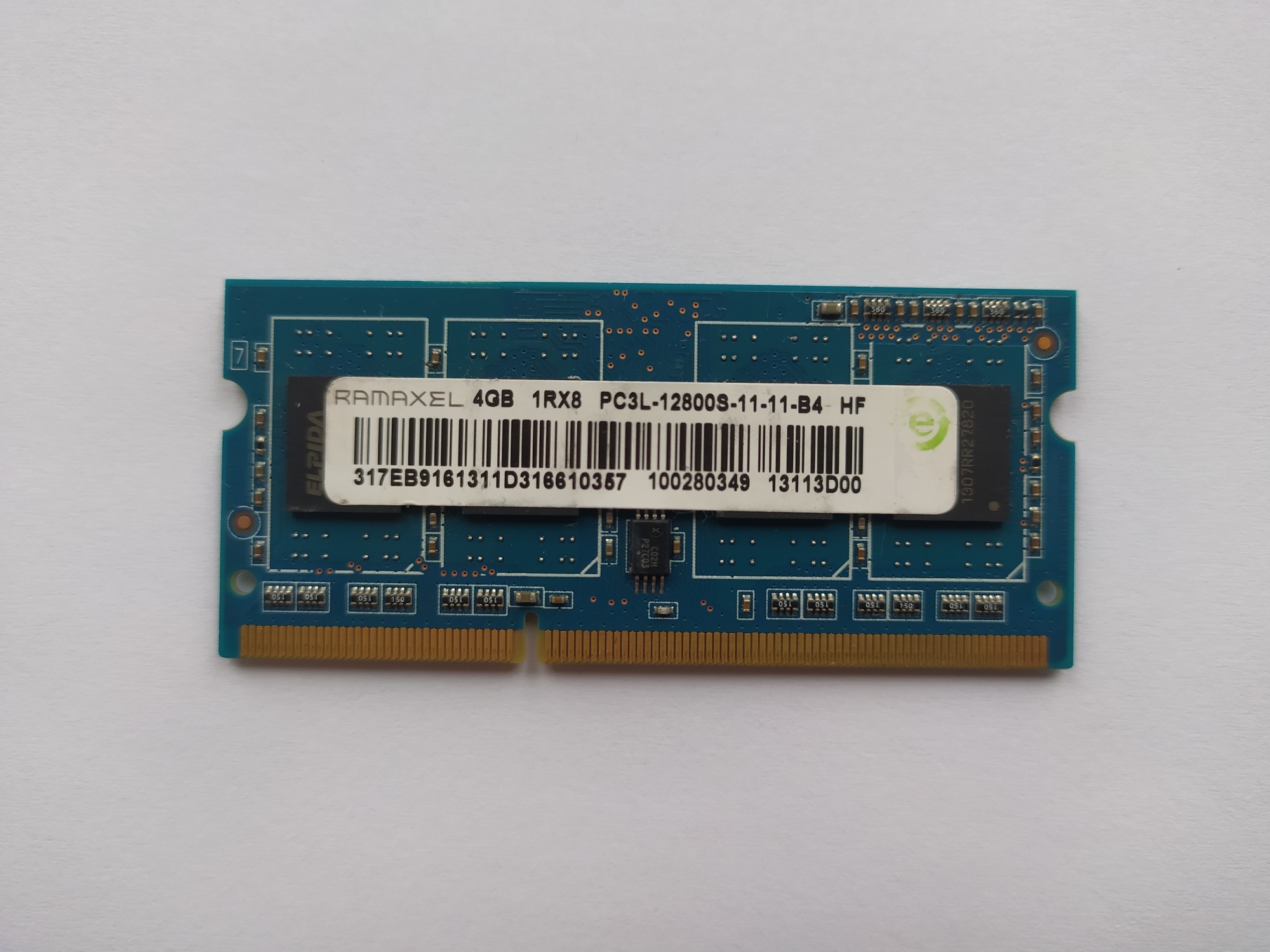Оперативная память для ноутбука Sodimm Ramaxel Ddr3l 4gb 1600mhz Pc3l