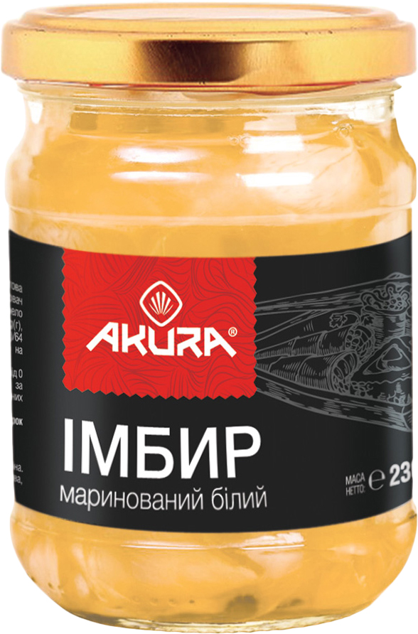Имбирь Akura маринованный белый 230 г (4820178461702) – фото, отзывы ...