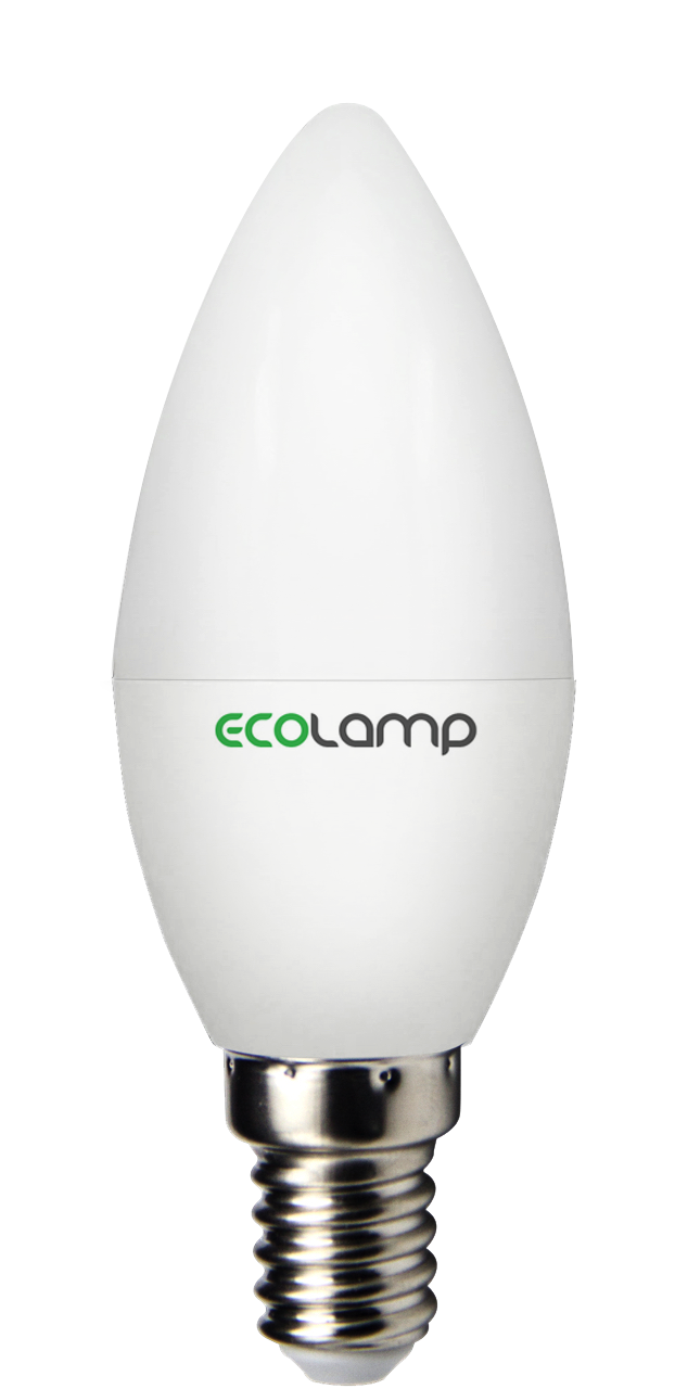 LED лампа ECOLAMP C37-6W-E14-600lm-3000K – низкие цены, кредит, оплата ...