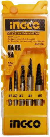 Набор экстракторов INGCO 5 шт (ASE008) – фото, отзывы, характеристики в ...