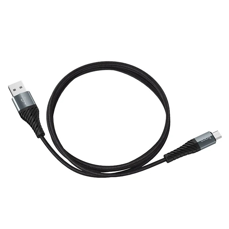 Кабель USB Hoco X38 Cool Micro USB (2.4A) (1M) Чорний – фото, отзывы, характеристики в интернет ...