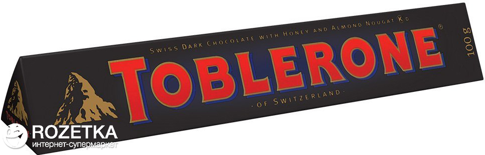 Упаковка шоколада Toblerone Темный 100 г х 80 шт (7622200125739 ...