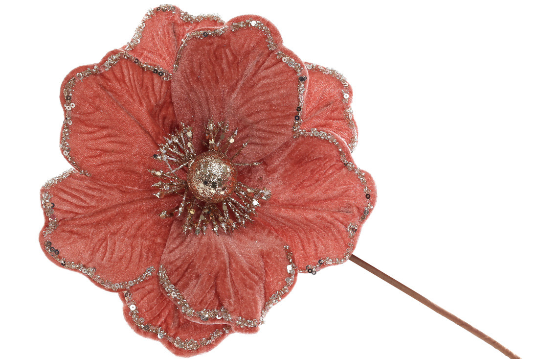 Декоративный цветок BonaDi Магнолия 50см розовое золото 807-171 – фото, отзывы, характеристики в ...