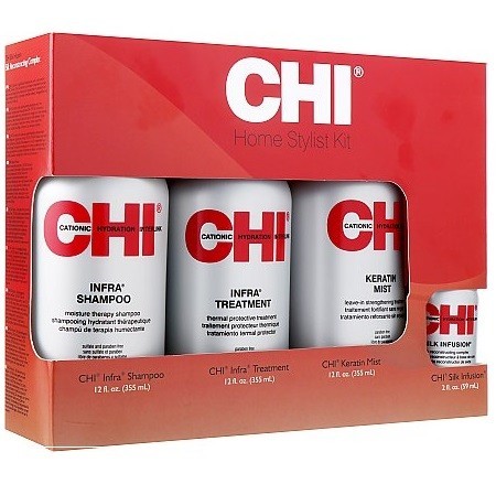 Набор CHI infra home stylist kit Шампунь 355 мл + термозащитная маска ...