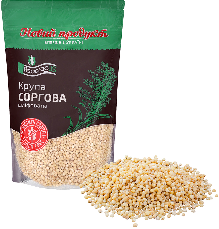Крупа сорговая AsparagUS шлифованная без глютена 500 г (4820195400012 ...