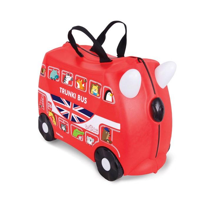 Детский дорожный чемодан Trunki Boris the Bus + наклейки – низкие цены ...