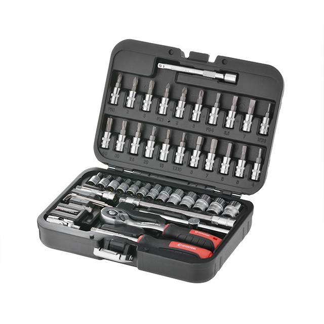 Набор инструмента профессиональный Intertool 46 ед. STORM, 1/4", Сr-V ET-8046 (NIT-PS-46-00273 ...