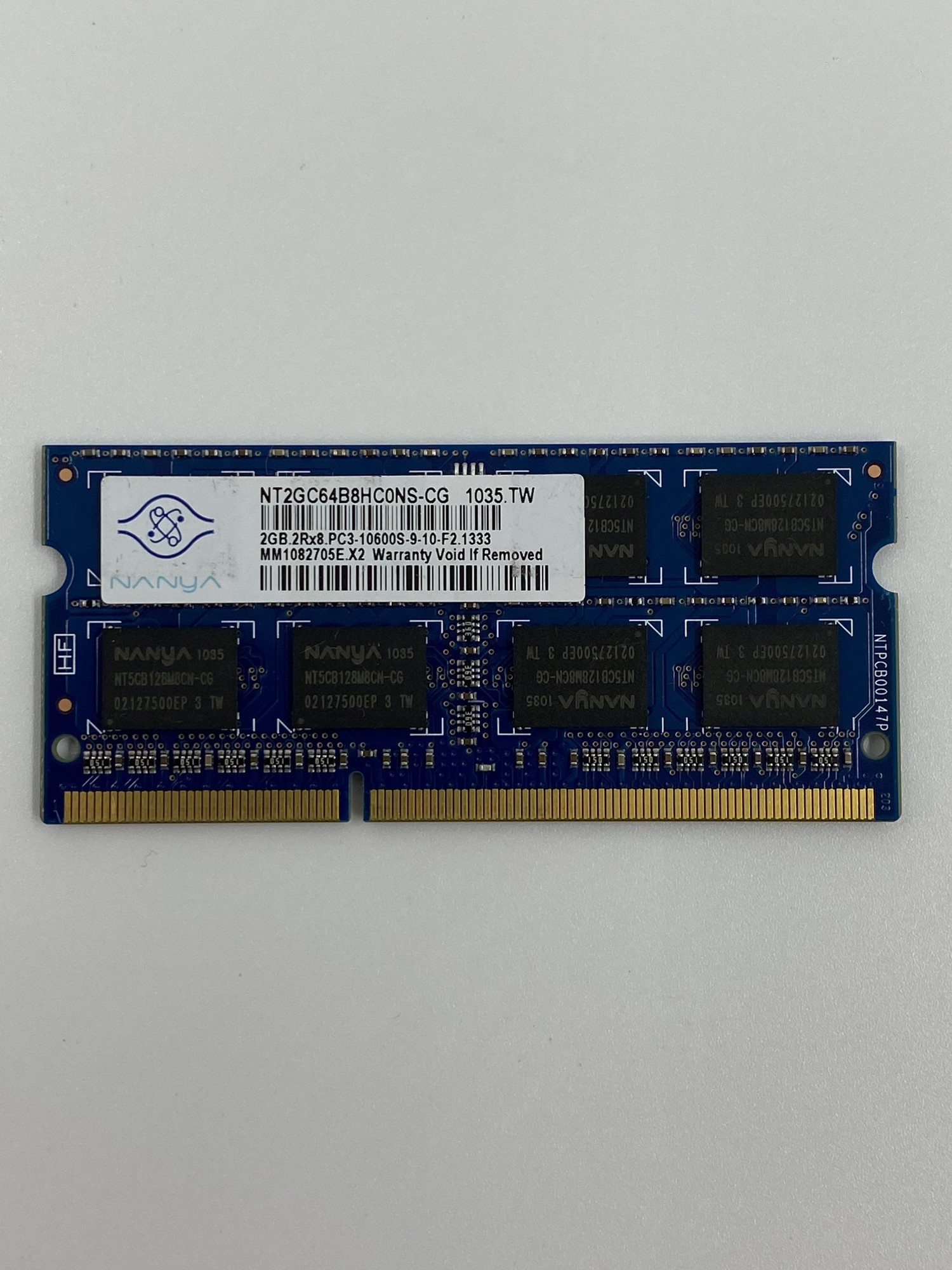 Оперативная память для ноутбука Nanya Sodimm Ddr3 2gb 1333mhz 10600s