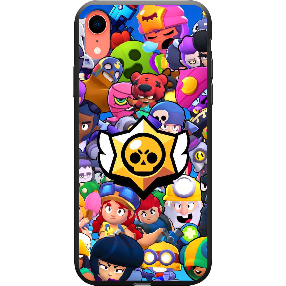 Чохол Boxface iPhone XR Brawl Stars Чорний силікон (35417-up2389-38739 ...