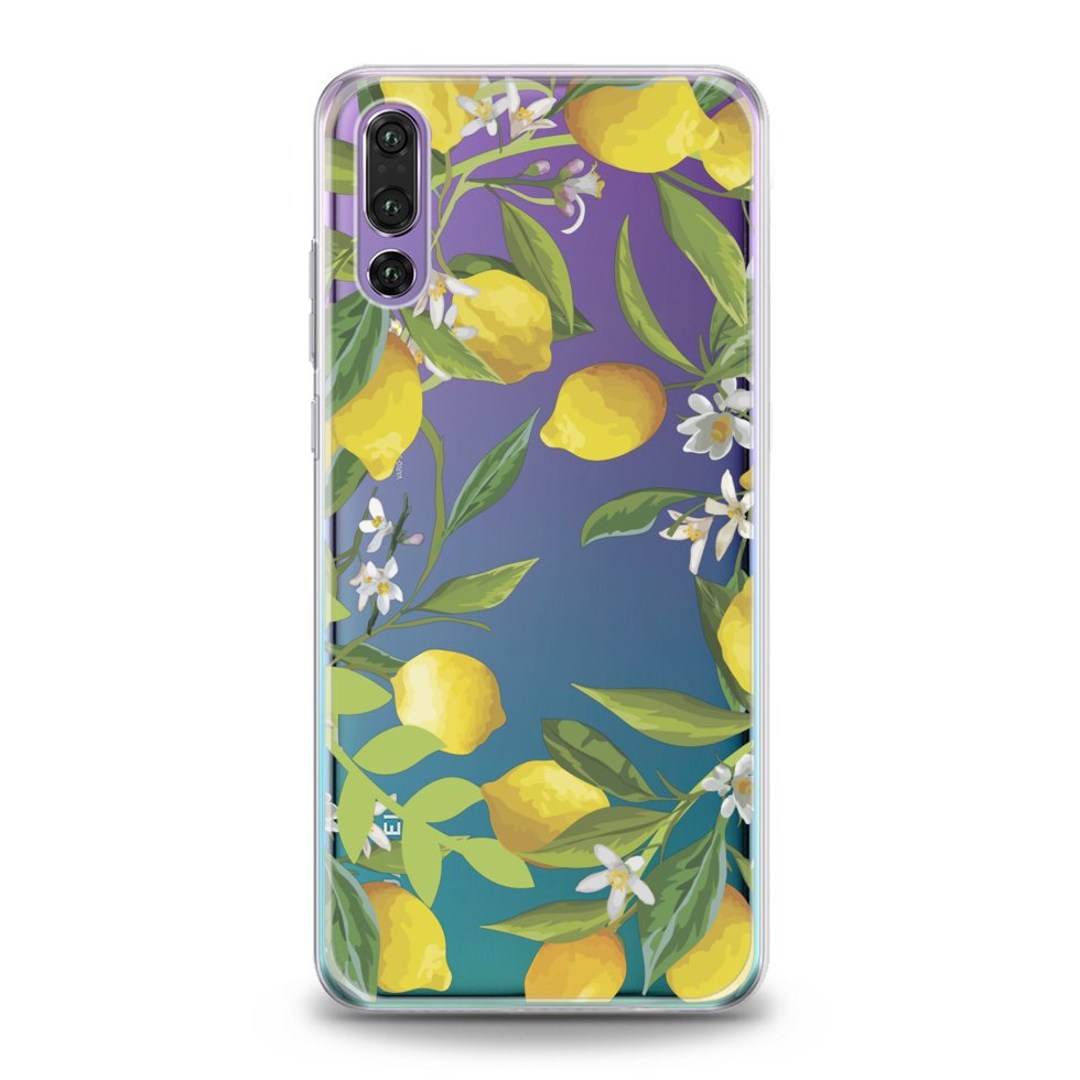 Чехол силиконовый для Huawei (Лимонное дерево) Honor 10 Lite хуавей ...