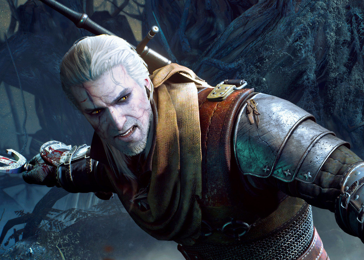 Картина постер Gee! The Witcher Ведьмак Геральт из Ривии 60х40см TW.09. ...