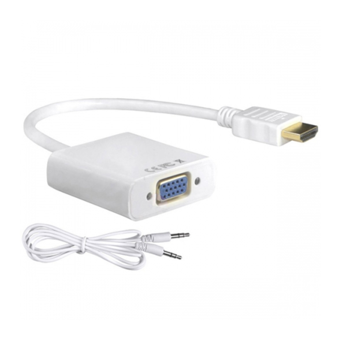 Конвертер HDMI папа на VGA мама 10cm White 4K/2K + AUDIO 08632 – фото ...