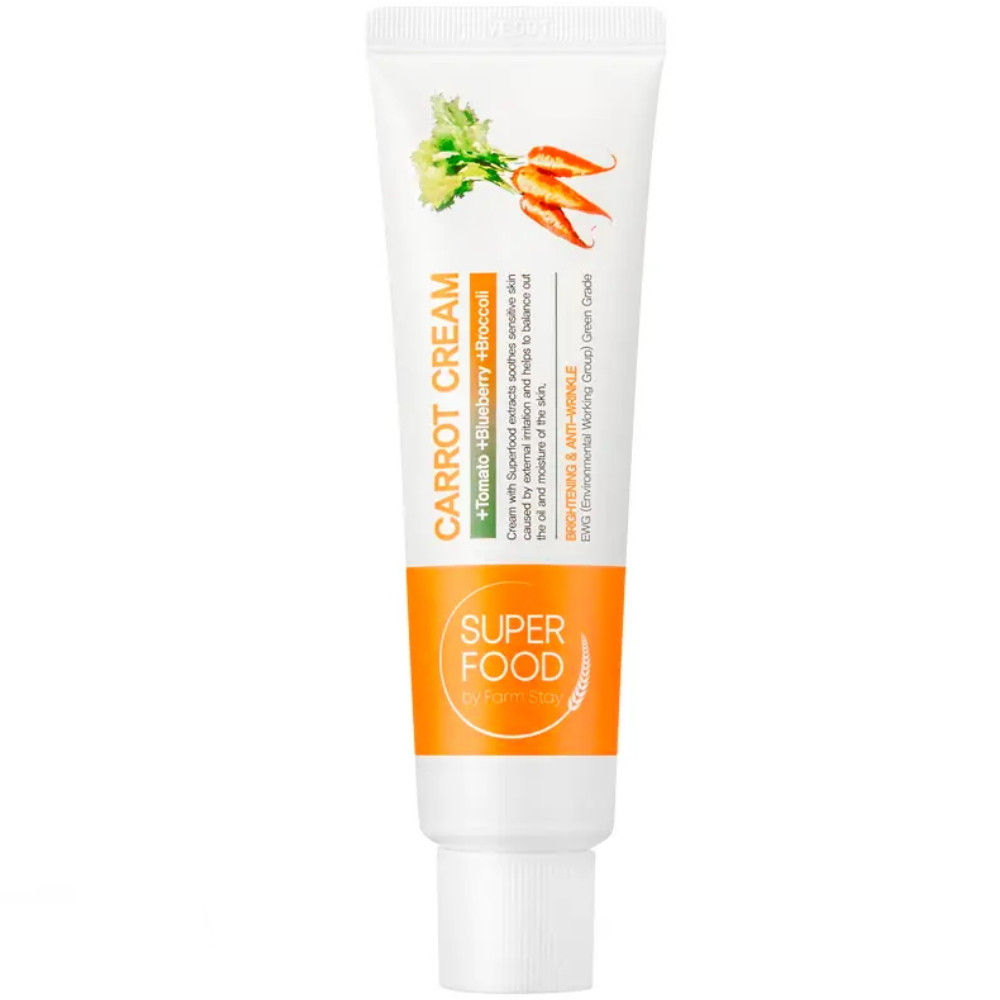 Питательный крем с маслом семян моркови Farm Stay Super Food Carrot ...