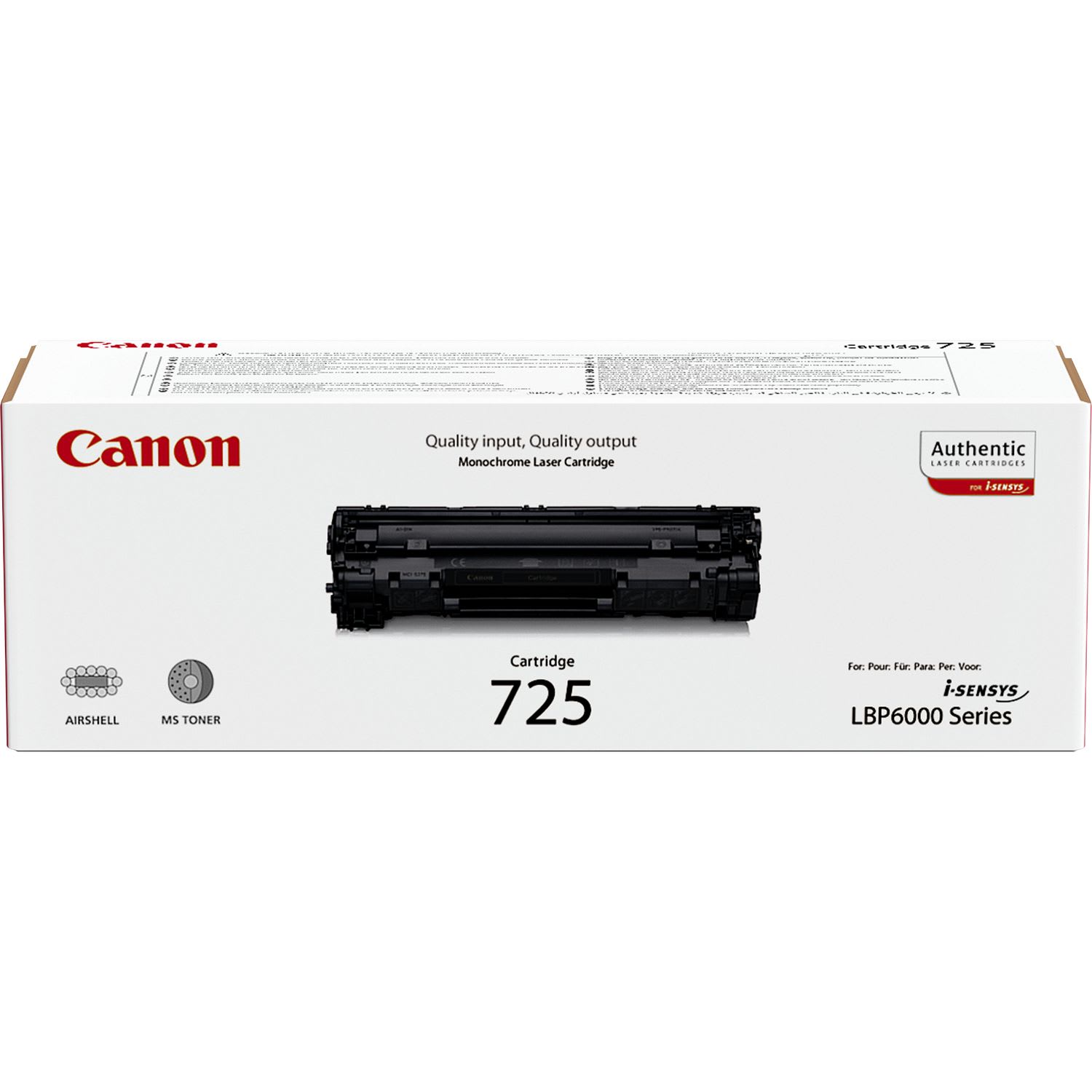 Картридж для Canon i-Sensys MF-3010 Canon 725 Black 3484B002 – низькі ...