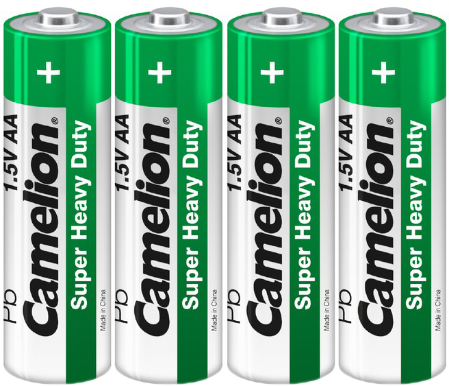 Батарейка Camelion R6 / 4 Shrink Green 4 шт. (R6P-SP4G) – фото, відгуки ...