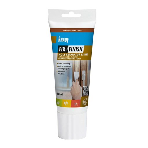 Замазка для дерева Knauf Fix+Finish 200 мл Орех (11960060) – фото ...