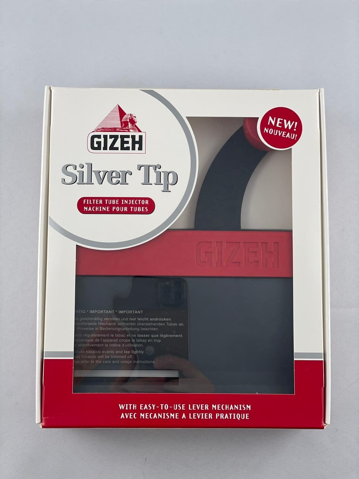 Машинка для гільз GIZEH SILVER TIP LEVER – фото, відгуки ...