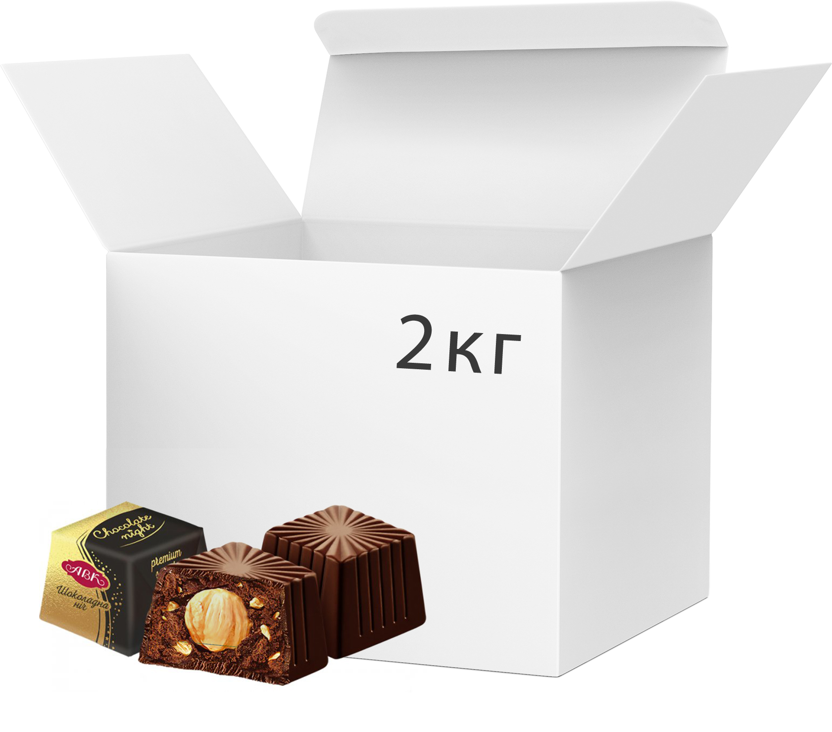 Конфеты АВК Шоколадная ночь 2 кг (4823105806331) – купить в Украине ...