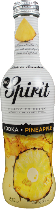 Напиток алкогольный MG Spirit VODKA PINEAPPLE 0.275 л 5.5% (8411640001098) – низкие цены, кредит ...