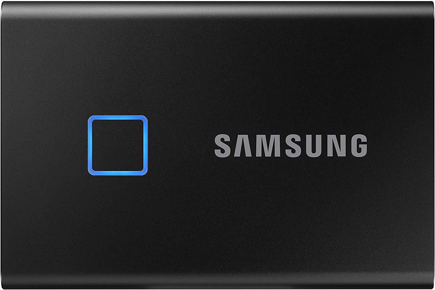 SSD диск Samsung Portable T7 TOUCH 1TB USB 3.2 Type-C (MU-PC1T0K/WW ...