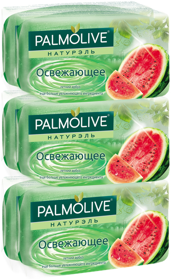 Мыло Palmolive Натурель Арбуз глицериновое 90 г х 6 шт (4606144006982 ...