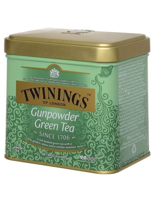 Чай зеленый Twinings Gunpowder Green Зеленый порох россыпной 100г ...
