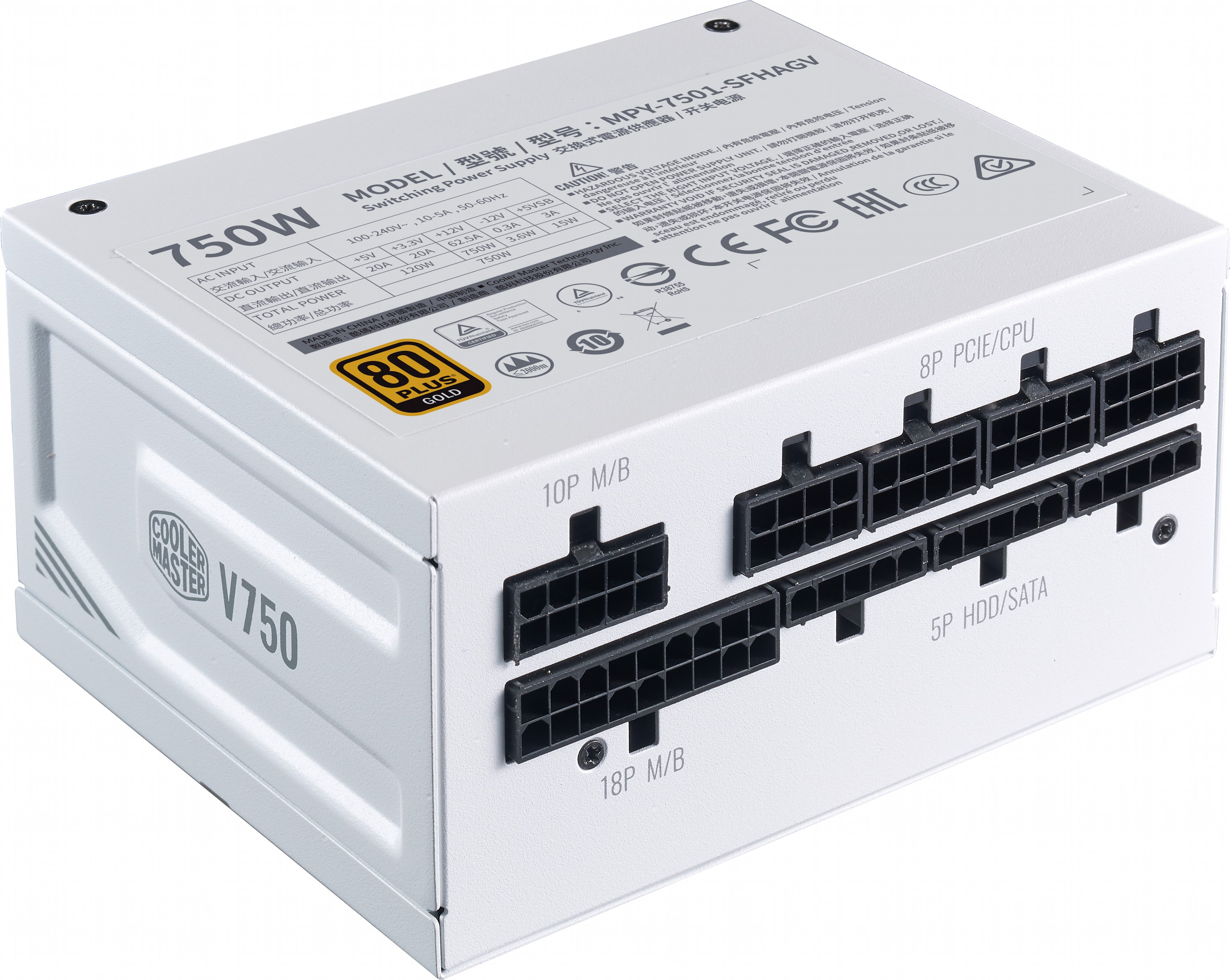 Блок питания Cooler Master V750 SFX Gold - White Edition (MPY-7501 ...