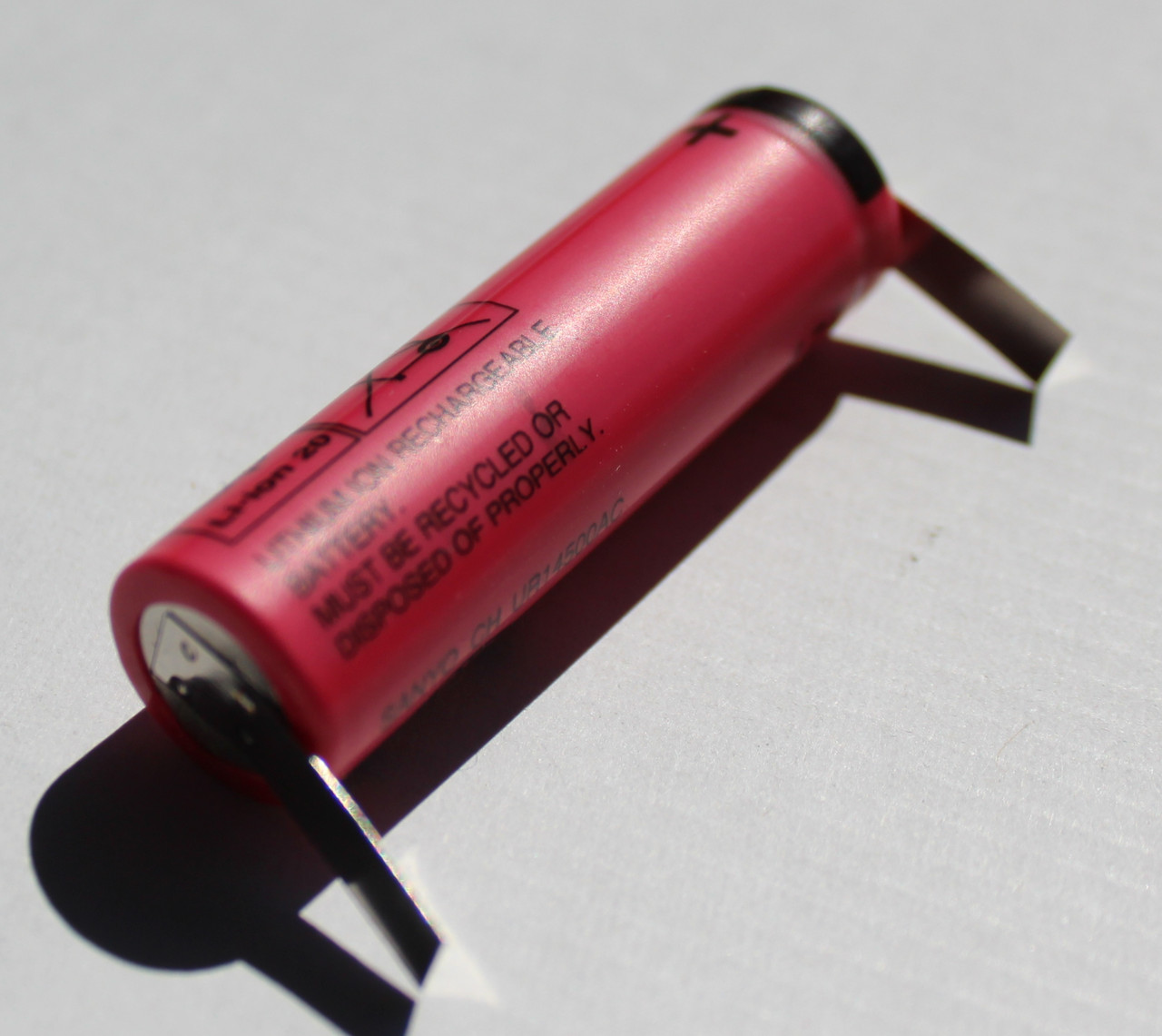 Аккумулятор Sanyo UR14500AC 800mAh 1,5А с выводами под пайку – фото ...