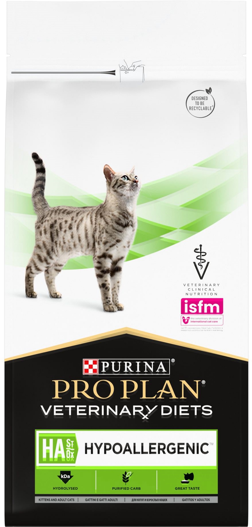 Сухой корм для кошек Purina Pro Plan Veterinary Diets HA Hypoallergenic ...