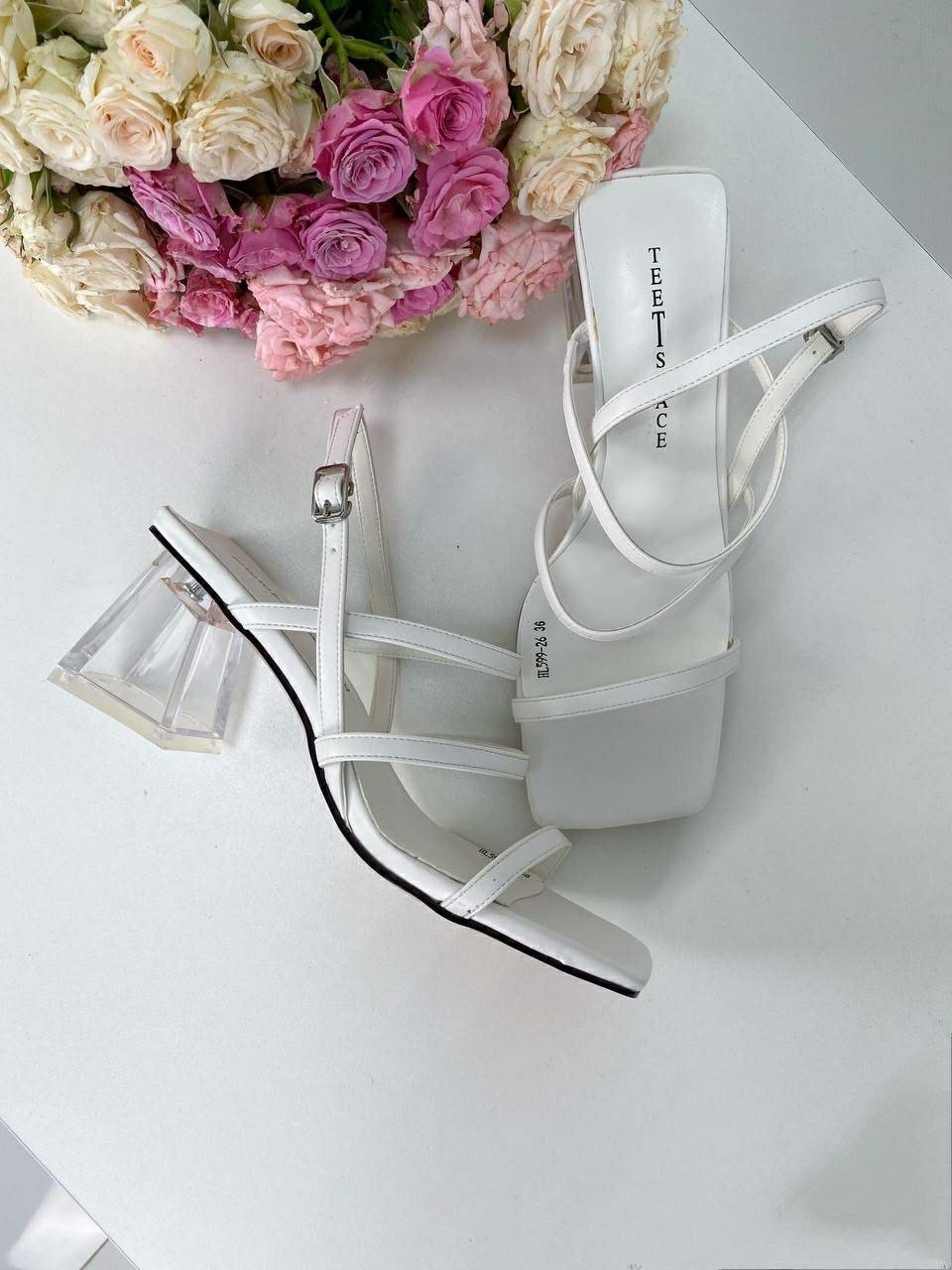 Женские босоножки на прозрачном каблуке 38р 15174 – в интернет-магазине ...