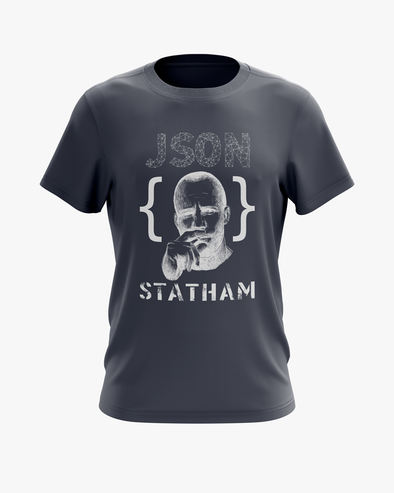 Футболка чоловіча з принтом Json Statham графіт L (TS-01-IT-0147-200-05 ...