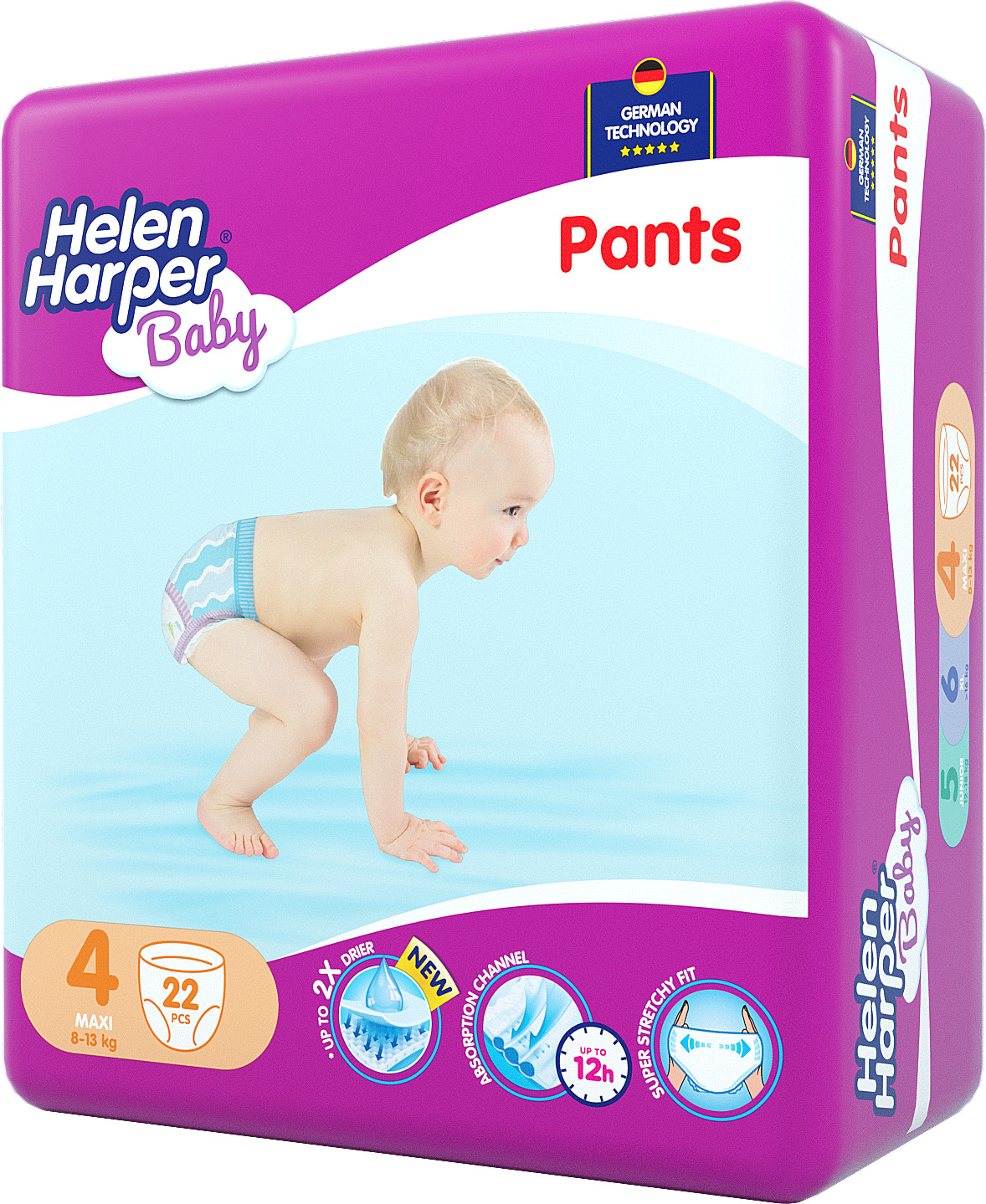 Подгузники-трусики Helen Harper Baby Maxi 8 -13 кг 22 шт (5411416031680 ...