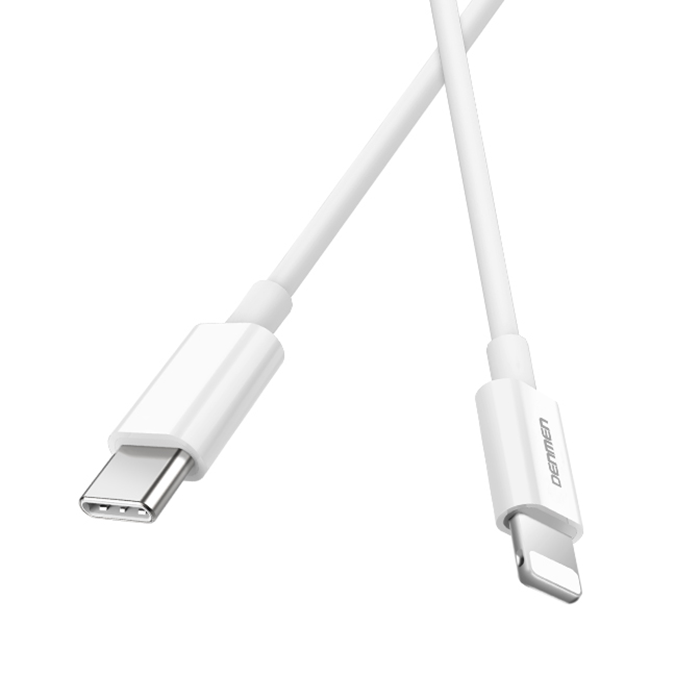 Кабель Denmen D10L Lightning-Type-C (20W) (1M) Белый – низкие цены, кредит, оплата частями в ...