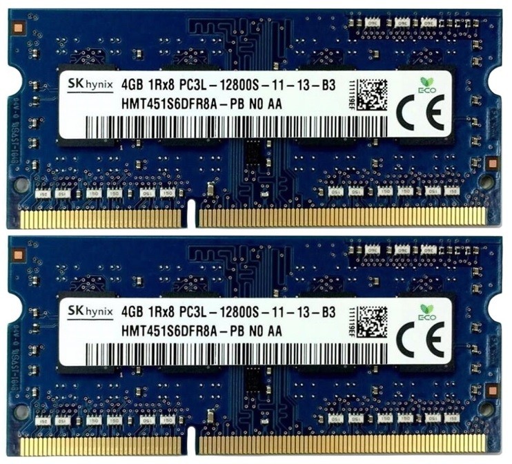 Оперативная память Hynix SoDimm 8Gb (2*4Gb) DDR3L-1600MHz PC3L-12800 ...