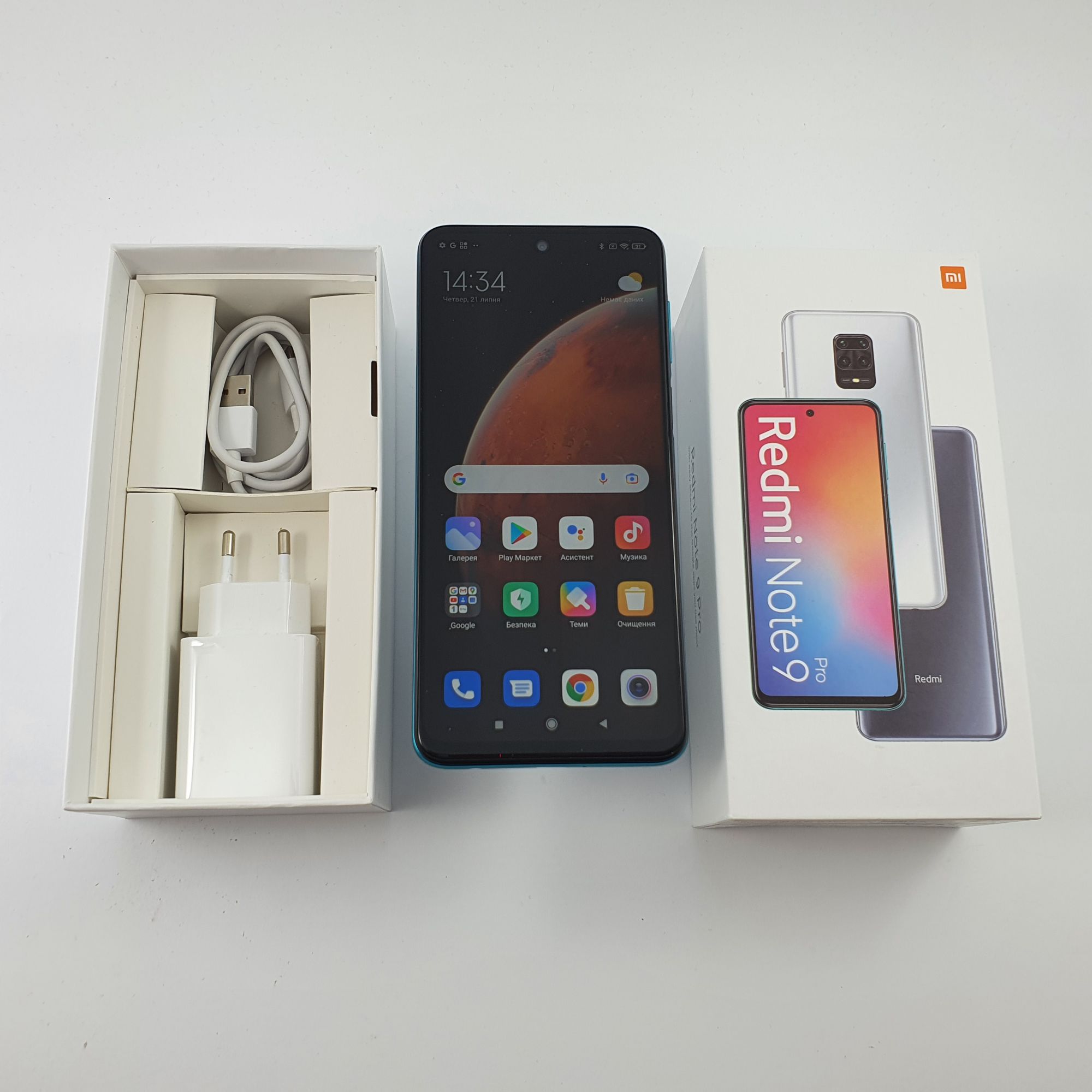 Xiaomi Redmi Note 9 Pro 64 Gb Tropical Green 2a00001198 Б У фото