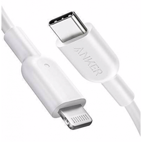 Кабель Anker Powerline II USB C to Lightning Cable White 0.9 m (A8632 ...
