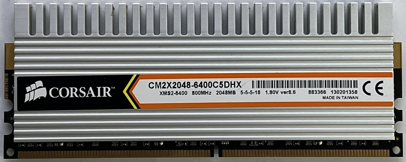 Игровая оперативная память Corsair Dimm 2Gb DDR2 800MHz PC2-6400 CL5 ...