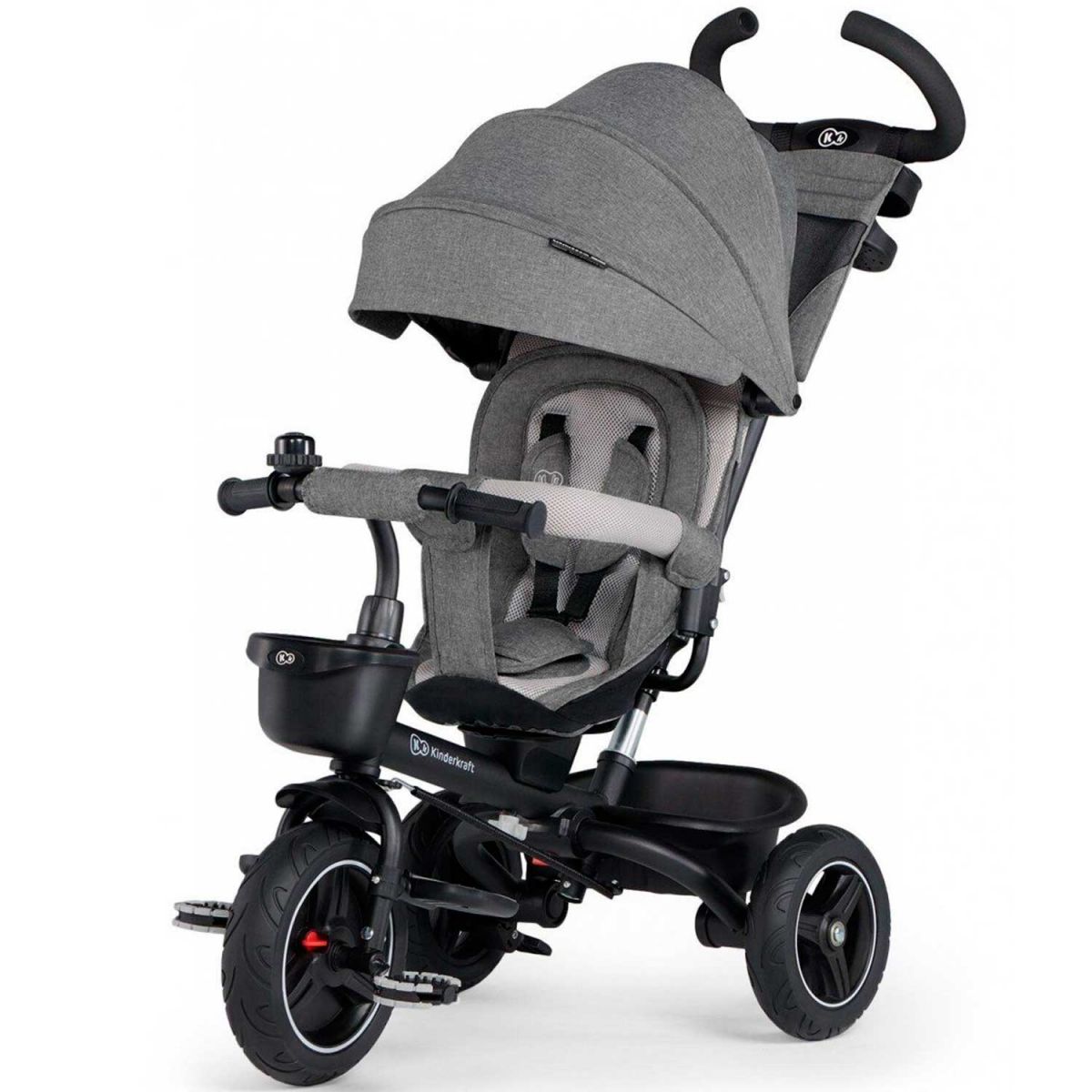 Трехколесный велосипед Kinderkraft Spinstep Platinum Grey – фото ...