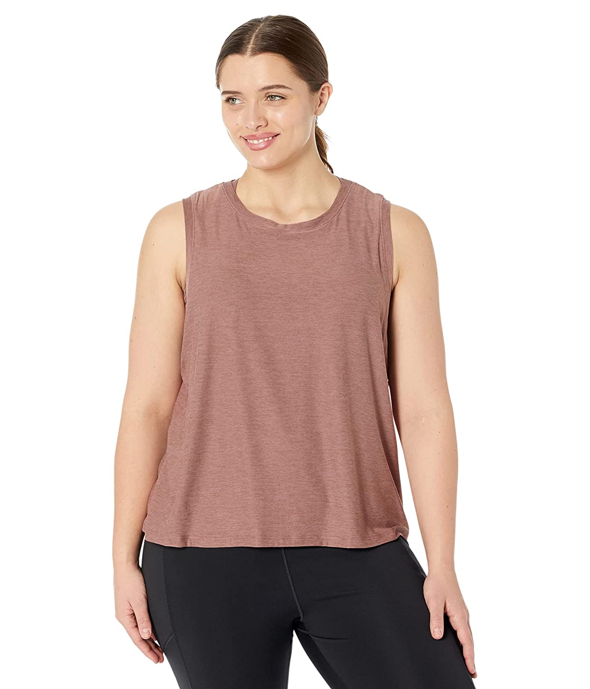 Майка Beyond Yoga Plus Size Balanced Muscle Tank Sienna Brown Heather ...