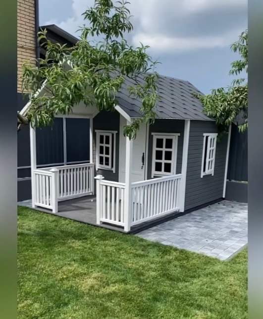 Ігровий будиночок для дітей із натурального дерева 3*2м – фото, отзывы ...