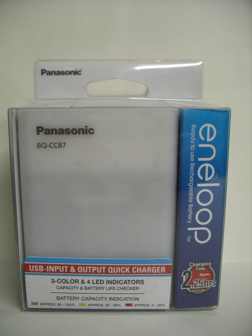 Зарядное устройство Panasonic eneloop BQ-CC87 USB POWERBANK в комплекте с аккумуляторами ...