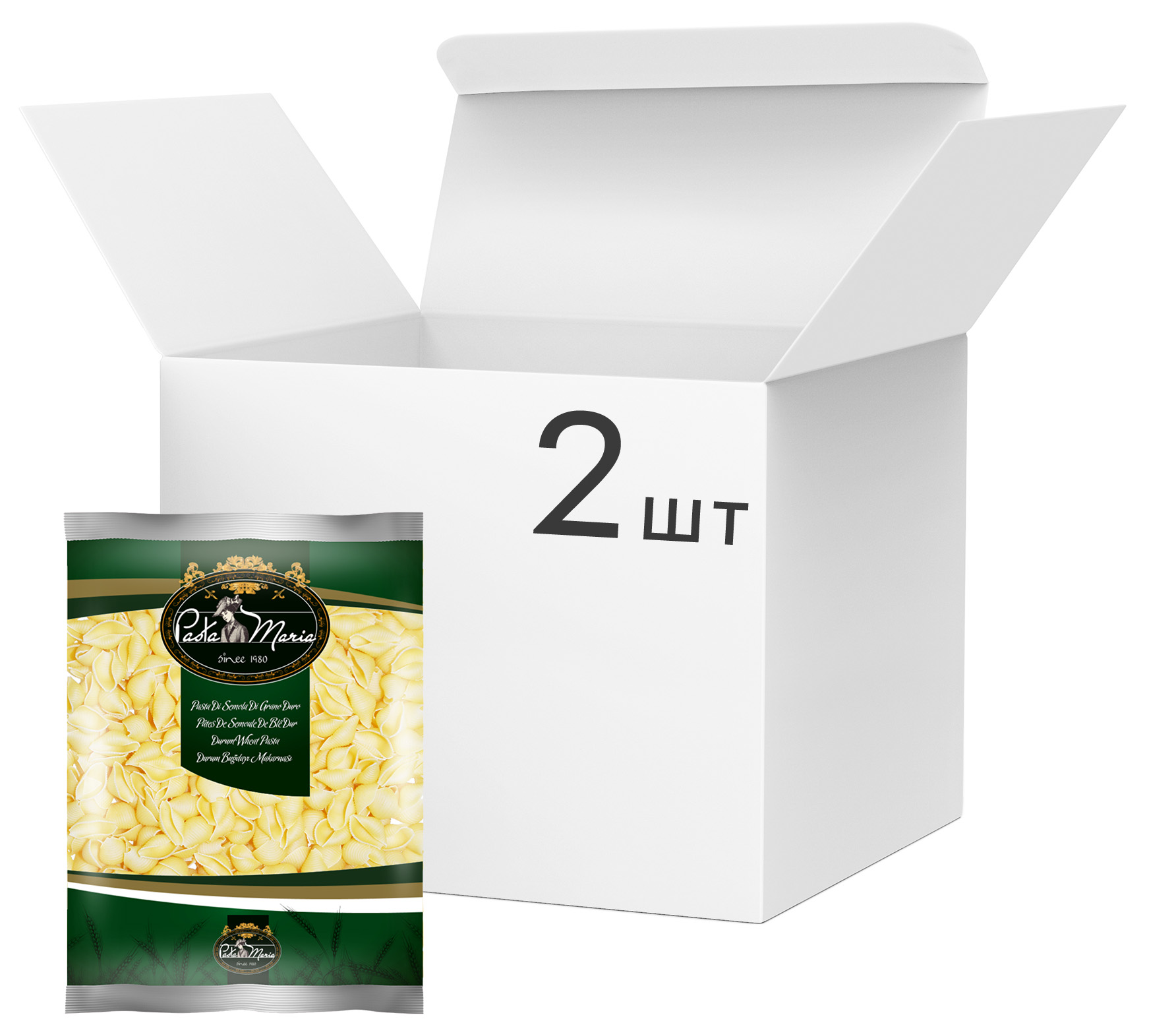 Упаковка макаронных изделий Pasta Maria Ракушки из твердых сортов ...