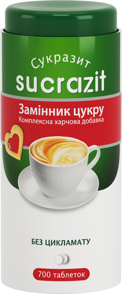 Заменитель сахара Sucrazit Patent в таблетках 700 шт (7290000504278 ...