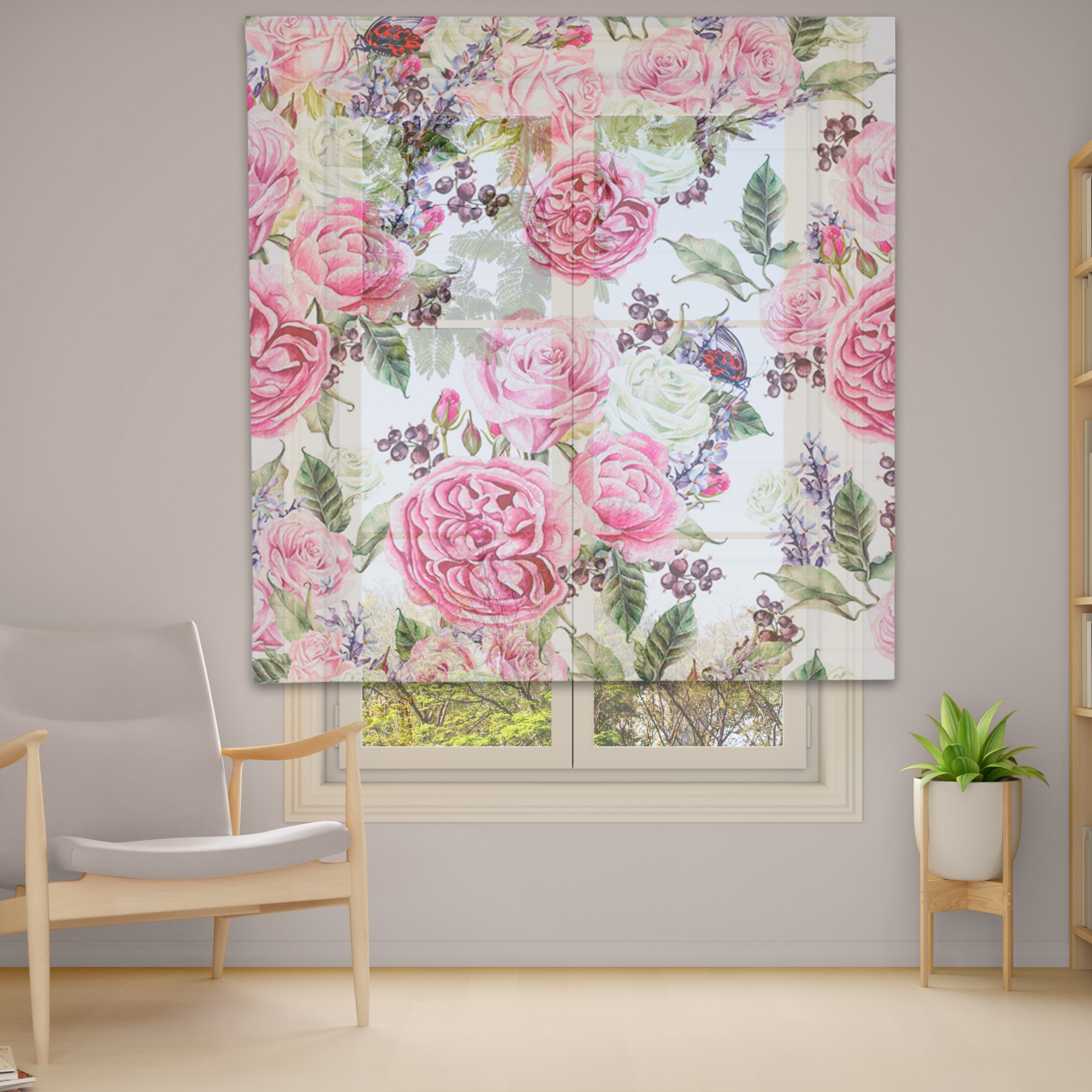 Римские шторы DECOLIV Фотопечать 14-45 Тюль 250*170 см – низкие цены ...