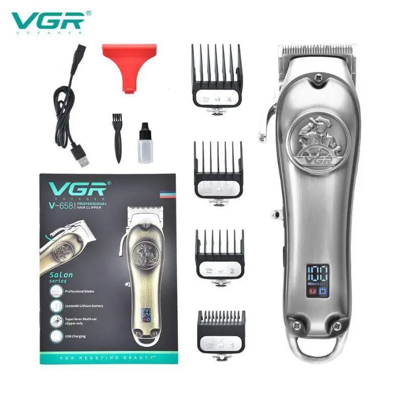 Профессиональная машинка для стрижки волос и бороды VGR V-658 ...