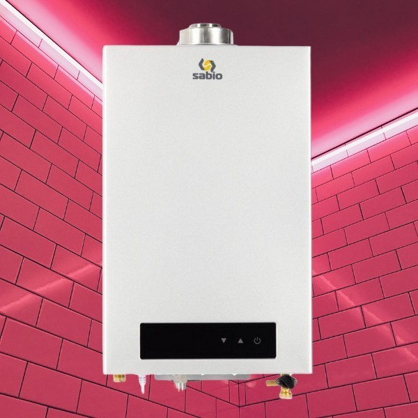 Газовая колонка турбо Sabio JSP24-12FT05 12 л, White (медний т/о ...