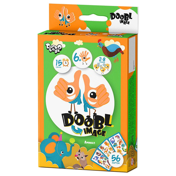 Развлекательная настольная игра "Doobl Image" DBI-02U на укр. языке ...