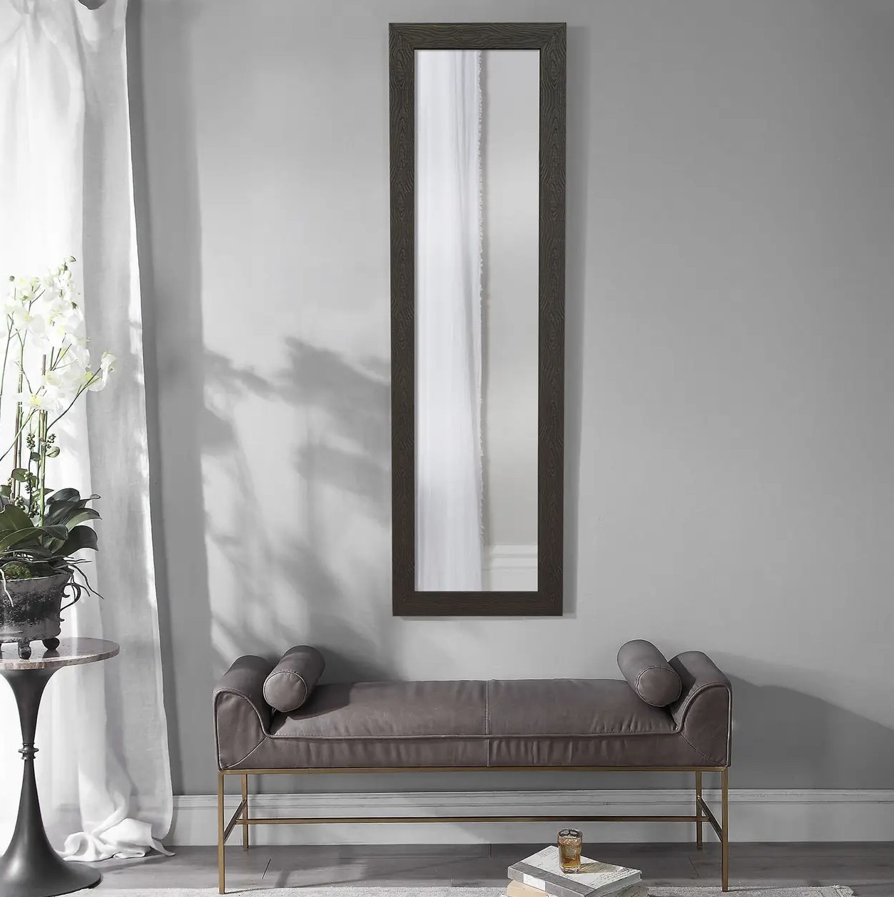 Дзеркало настінне вертикальне прямокутне для салонів краси дому готелю та студії АртКом Акzvr6