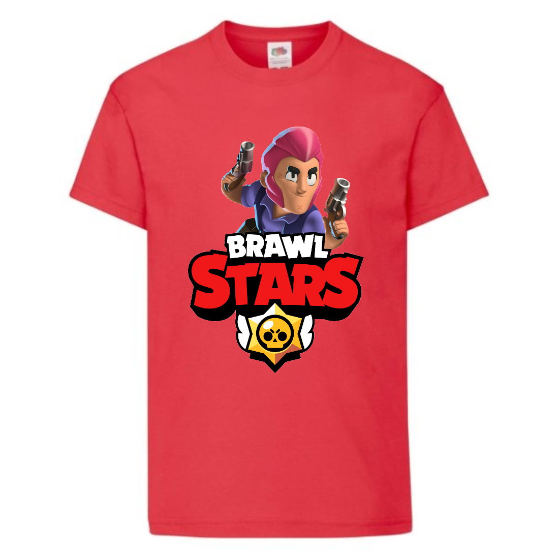 Футболка детская Бравл Старс Кольт (Brawl Stars Colt) красная (BS read ...