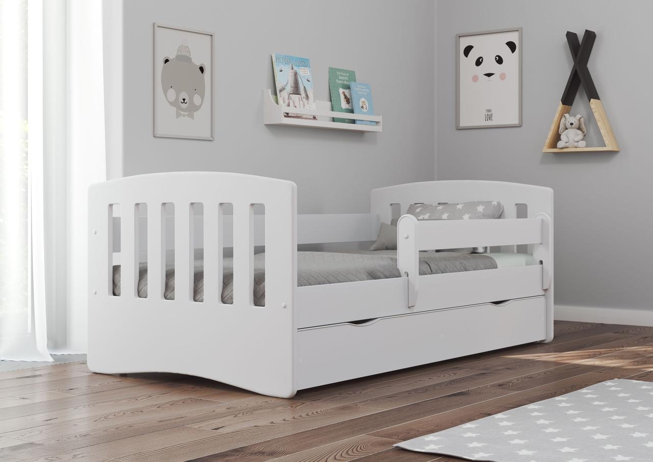Детская кровать односпальная 180 х 80 Kocot Kids Classic 1 белая с ...